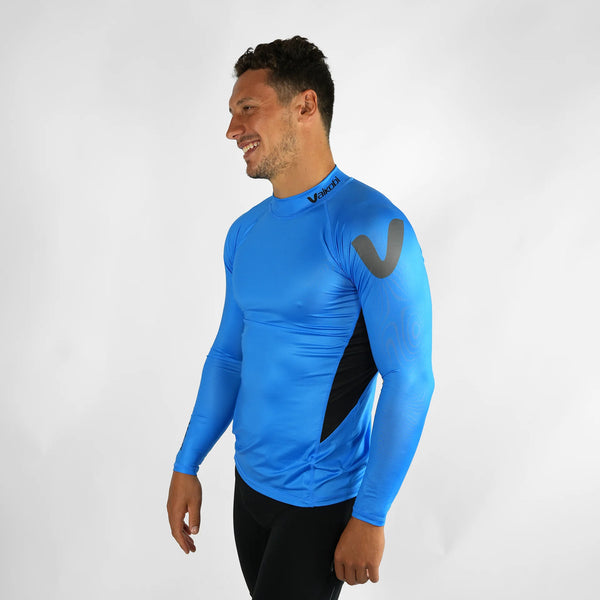 Vaikobi - Long Sleeve Rash Top - Cyan – OnTheWater360
